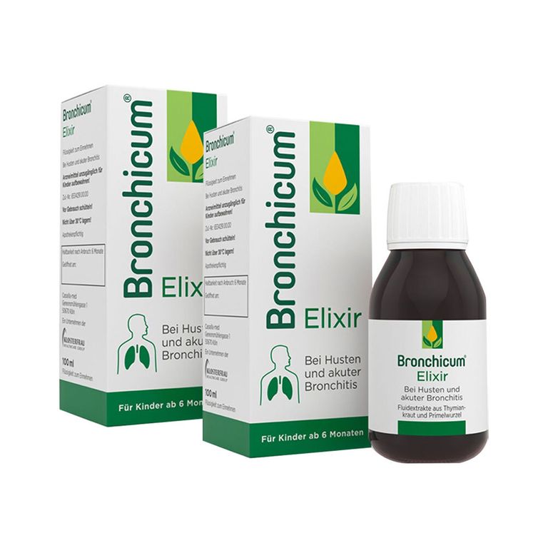 Bronchicum Elixir - Hustensaft bei akuter Bronchitis und Husten 2x100 ...