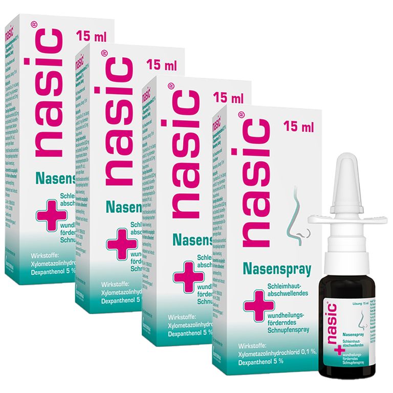 nasic® Nasenspray - Jetzt 15% mit dem Code nasic15 sparen* 4x15 ml ...