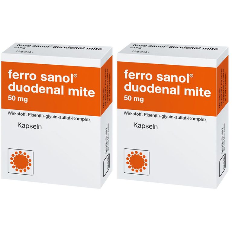 ferro sanol® duodenal mite 50 mg Kapseln 2x100 St - Shop Apotheke