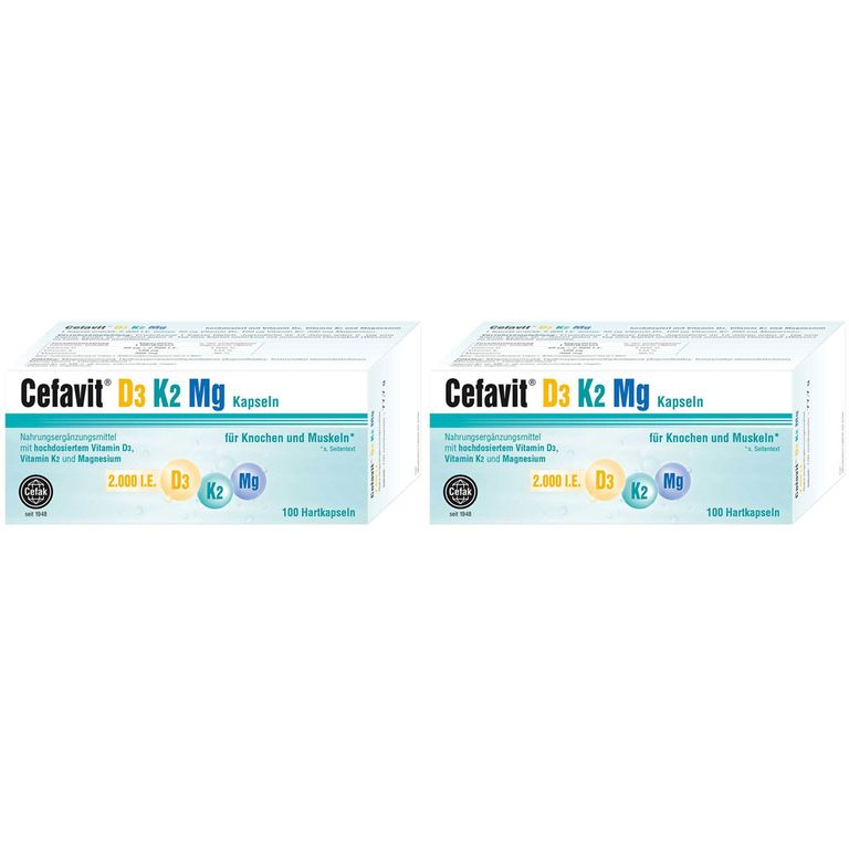 Cefavit® D3 K2 Mg 2x100 St - Shop Apotheke
