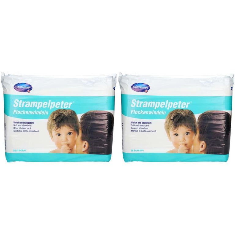 Strampelpeter® Flockenwindeln 2x56 St - Shop Apotheke