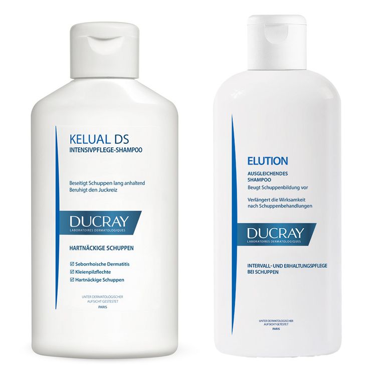 DUCRAY KELUAL DS Shampoo Anti-Schuppen-Shampoo + Ducray ELUTION Shampoo - begleitend zur ...