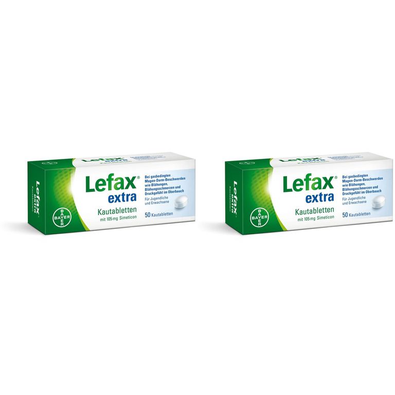 Lefax® extra Kautabletten 2x50 St - Shop Apotheke