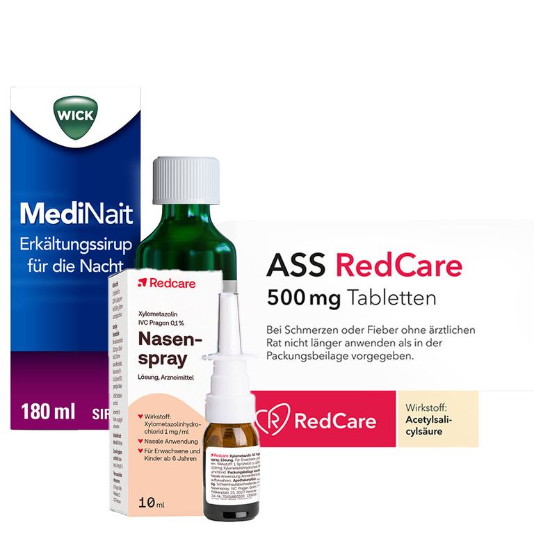 WICK MediNait Erkältungssirup zur Linderung von 6 Erkältungssymptomen ...