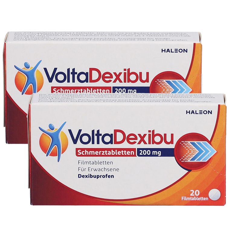 VoltaDexibu Schmerztabletten, Dexibuprofen 200 mg 2x20 St - Shop Apotheke