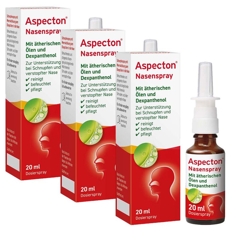 Aspecton® Nasenspray 1,5 % 3x20 ml - Shop Apotheke