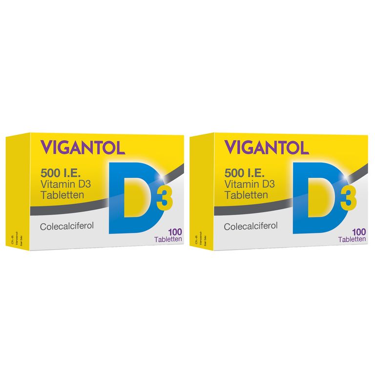VIGANTOL® 500 I.E. Vitamin D3 2x100 St - Shop Apotheke