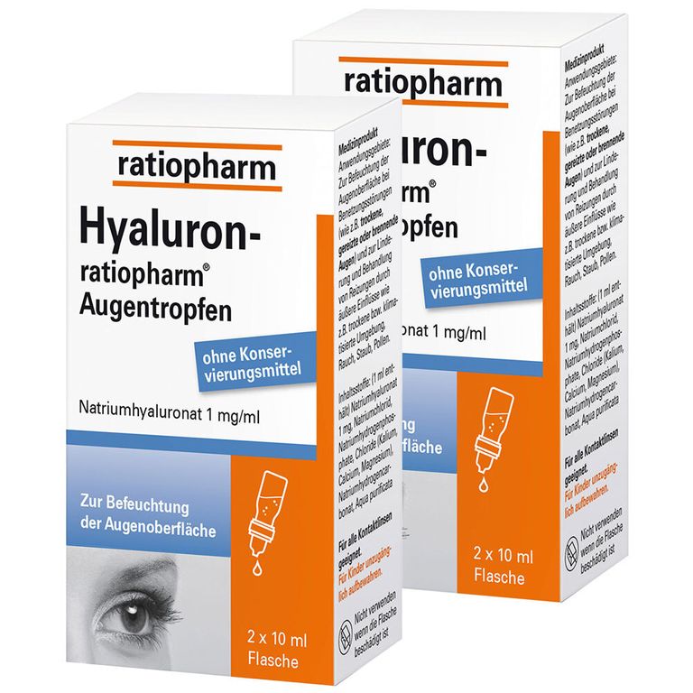 Hyaluron-ratiopharm® Augentropfen – effektive Hilfe bei trockenen und ...