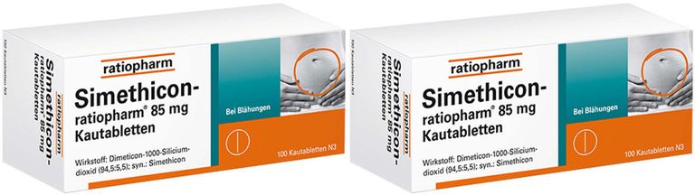 Simethicon-ratiopharm® 85 mg 2x100 St - Shop Apotheke