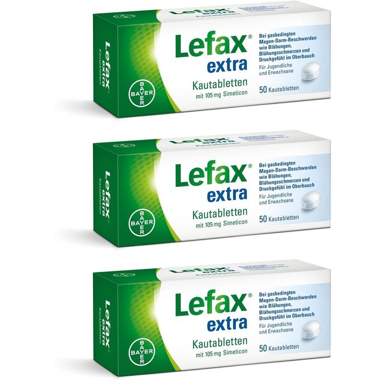 Lefax® extra Kautabletten 3x50 St - Shop Apotheke