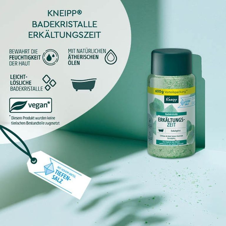 Kneipp Badekristalle Erkältungszeit Eukalyptus 2x600 g - Shop Apotheke
