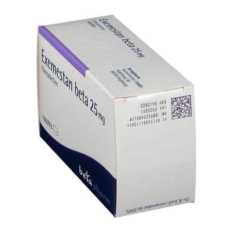 Exemestan beta 25 mg 100 St mit dem E-Rezept kaufen - Shop Apotheke