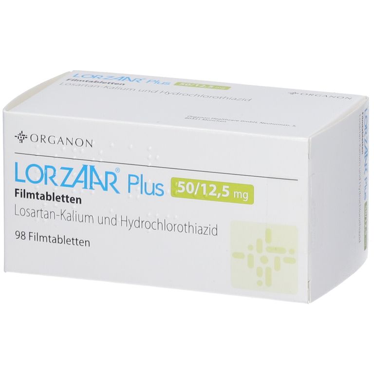 LORZAAR® Plus 50/12,5 mg 98 St mit dem E-Rezept kaufen - Shop Apotheke