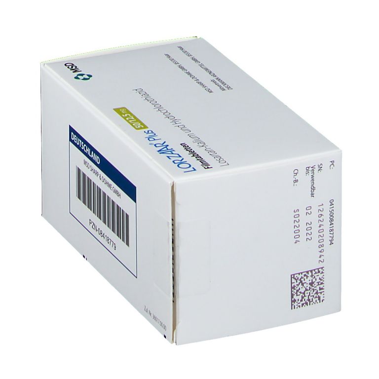 LORZAAR® Plus 50/12,5 mg 98 St mit dem E-Rezept kaufen - Shop Apotheke