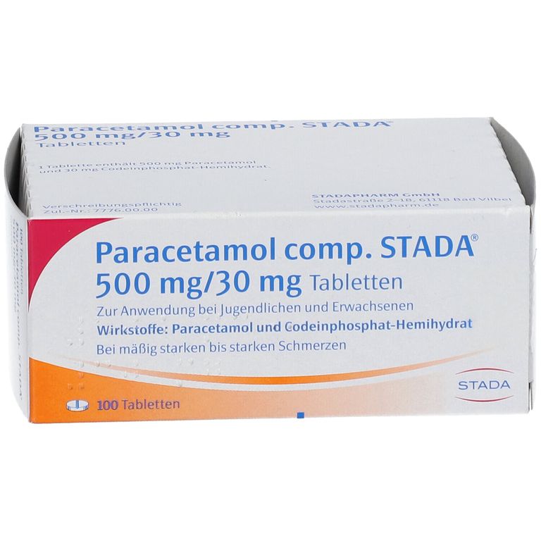 Paracetamol comp. STADA® Tabletten 100 St mit dem E-Rezept kaufen ...