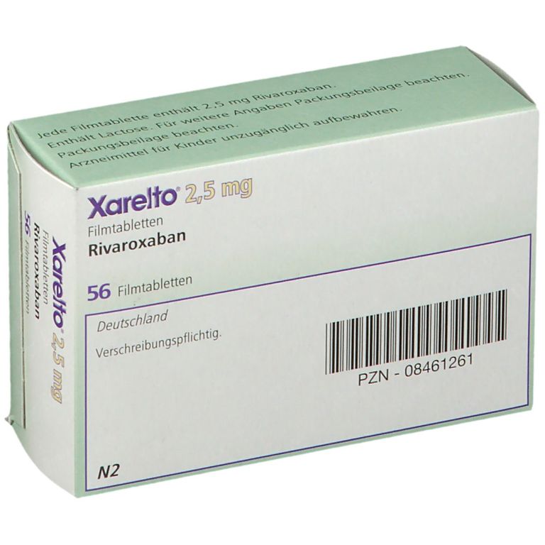 Xarelto® 2,5 mg 1x56 St mit dem E-Rezept kaufen - Shop Apotheke
