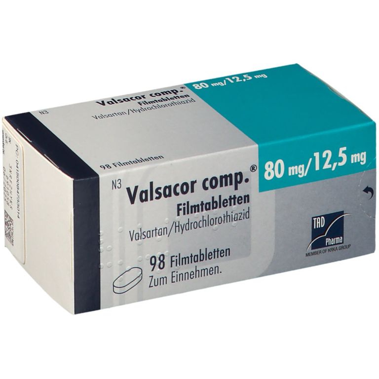 Valsacor comp.® 80 mg/12,5 mg 98 St mit dem E-Rezept kaufen - Shop Apotheke