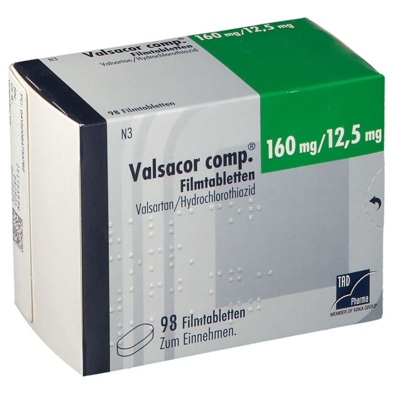 Valsacor comp.® 160 mg/12,5 mg 98 St mit dem E-Rezept kaufen - Shop ...