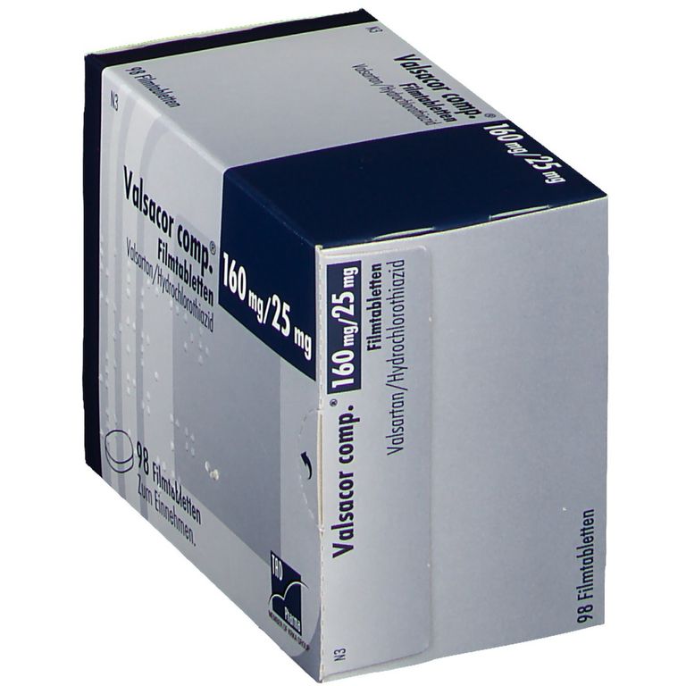 Valsacor comp.® 160 mg/25 mg 98 St mit dem E-Rezept kaufen - Shop Apotheke
