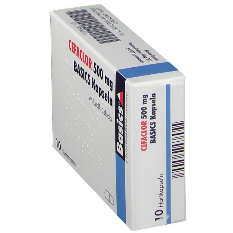 CEFACLOR 500 mg BASICS 10 St mit dem E-Rezept kaufen - Shop Apotheke