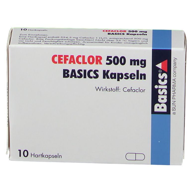 CEFACLOR 500 mg BASICS 10 St mit dem E-Rezept kaufen - Shop Apotheke