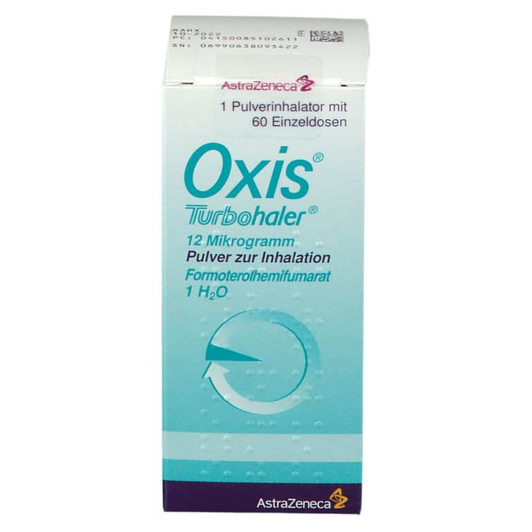 Oxis® Turbohaler 12 µg 60 1 St mit dem E-Rezept kaufen - Shop Apotheke