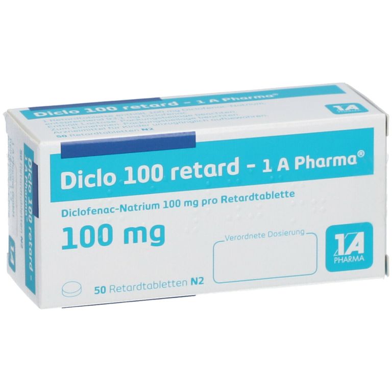 Diclo 100 ard 1A Pharma® 50 St mit dem E-Rezept kaufen - Shop Apotheke