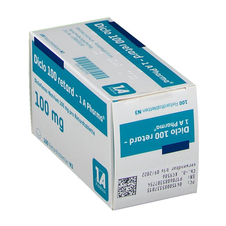 Diclo 100 ard 1A Pharma® 100 St mit dem E-Rezept kaufen - Shop Apotheke