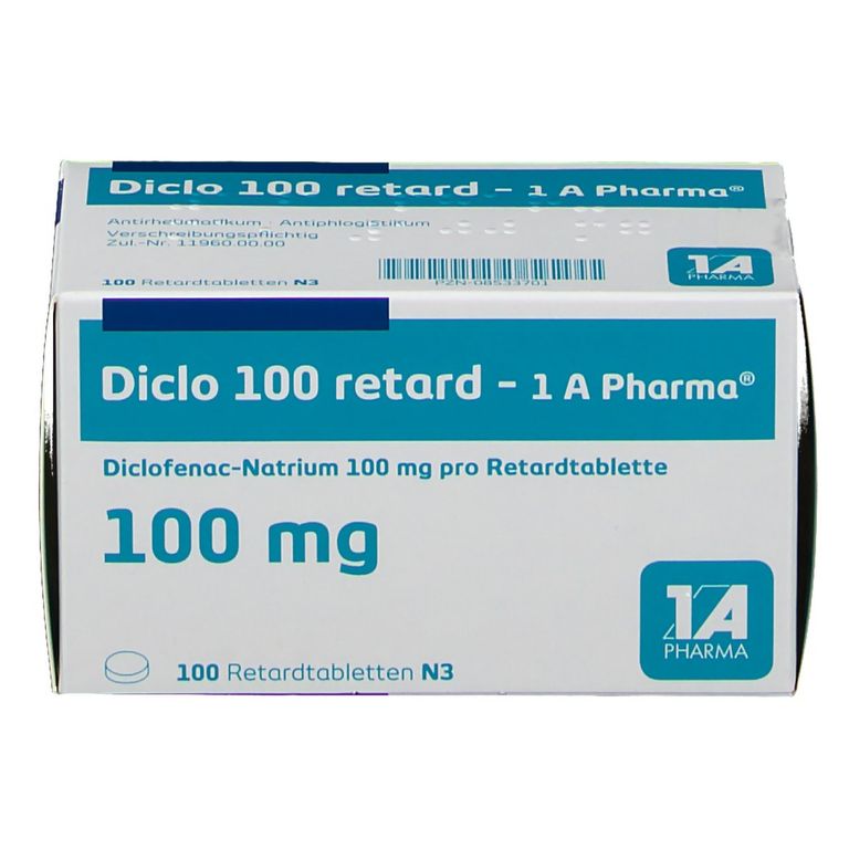 Diclo 100 ard 1A Pharma® 100 St mit dem E-Rezept kaufen - Shop Apotheke