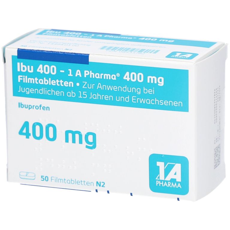 Ibu 400 1A Pharma® 50 St mit dem E-Rezept kaufen - Shop Apotheke