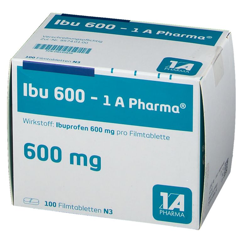 Ibu 600 1A Pharma® 100 St mit dem E-Rezept kaufen - Shop Apotheke