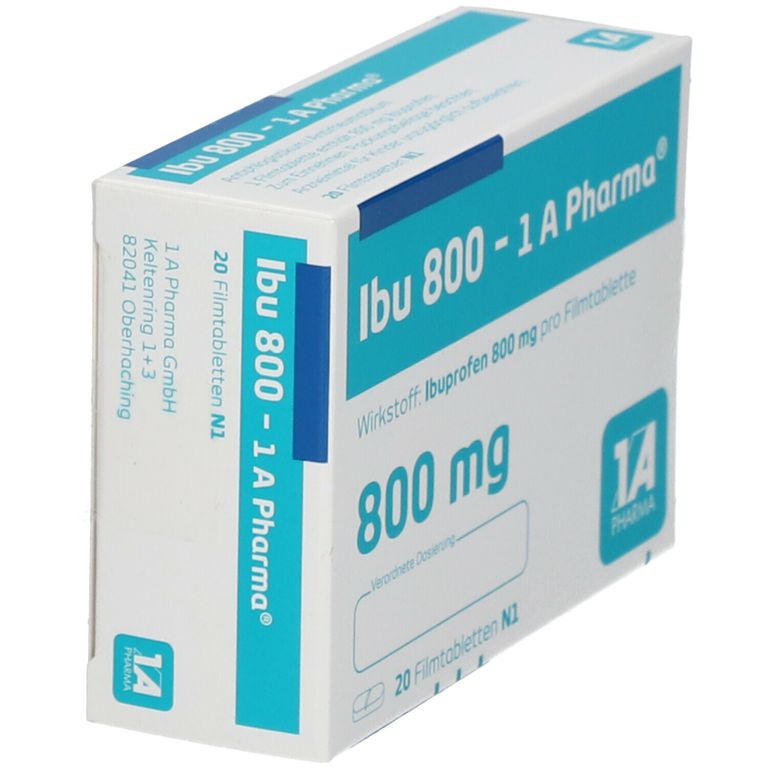 Ibu 800 1A Pharma® 20 St mit dem E-Rezept kaufen - Shop Apotheke
