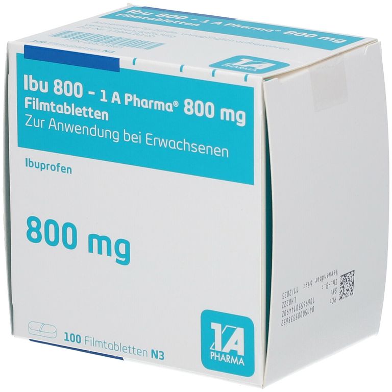 Ibu 800 1A Pharma® 100 St mit dem E-Rezept kaufen - Shop Apotheke