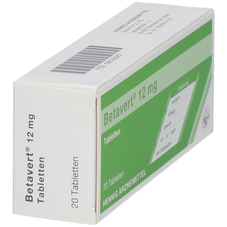 Betavert® 12 mg 20 St mit dem E-Rezept kaufen - Shop Apotheke