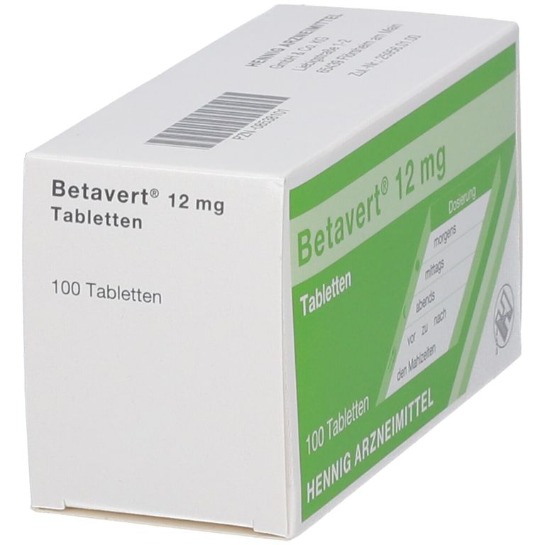 Betavert® 12 mg 100 St mit dem E-Rezept kaufen - Shop Apotheke