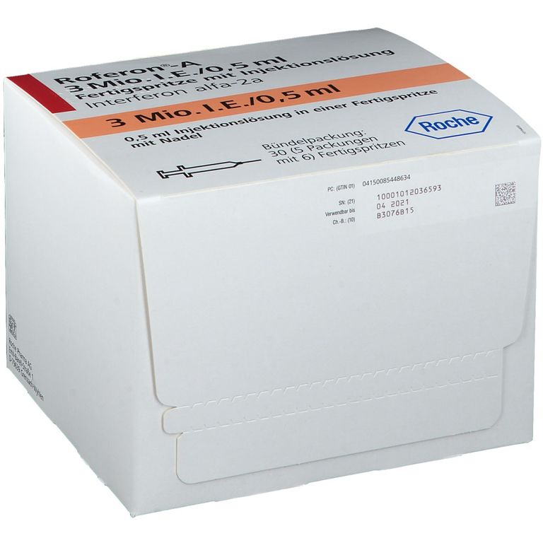 Roferon®-A 3 Mio. I.E/0,5 ml 30 St mit dem E-Rezept kaufen - Shop Apotheke