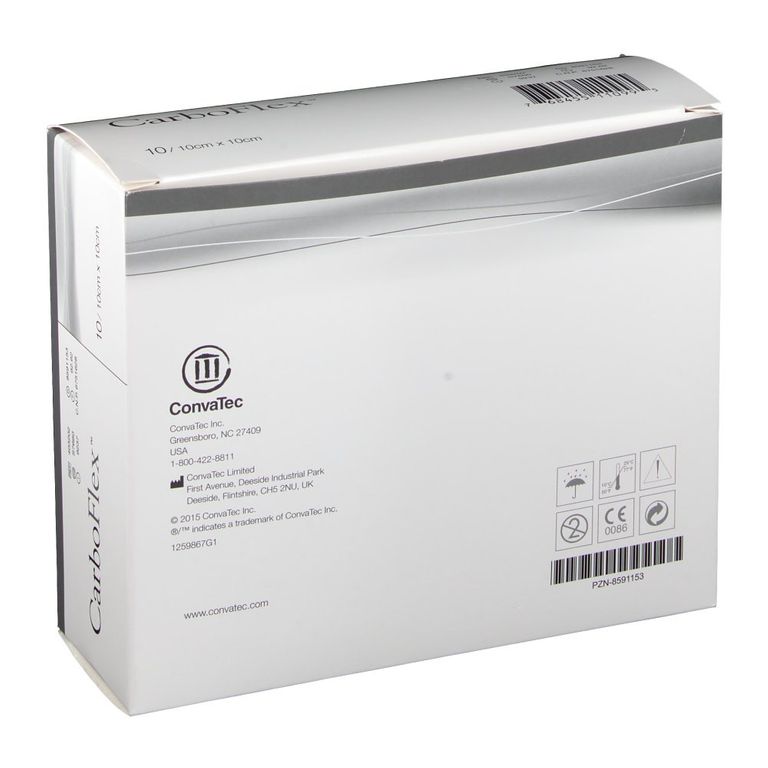 CarboFlex® 10 x 10 cm steril 10 St - Shop Apotheke