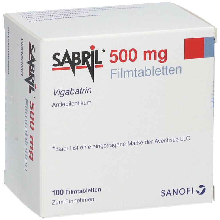 SABRIL 500 mg Filmtabletten 100 St mit dem E-Rezept kaufen - Shop Apotheke