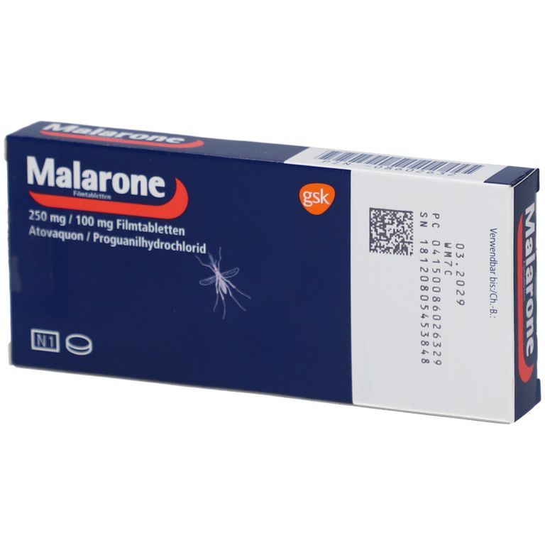 Malarone®250 mg/100 mg 12 St mit dem E-Rezept kaufen - Shop Apotheke