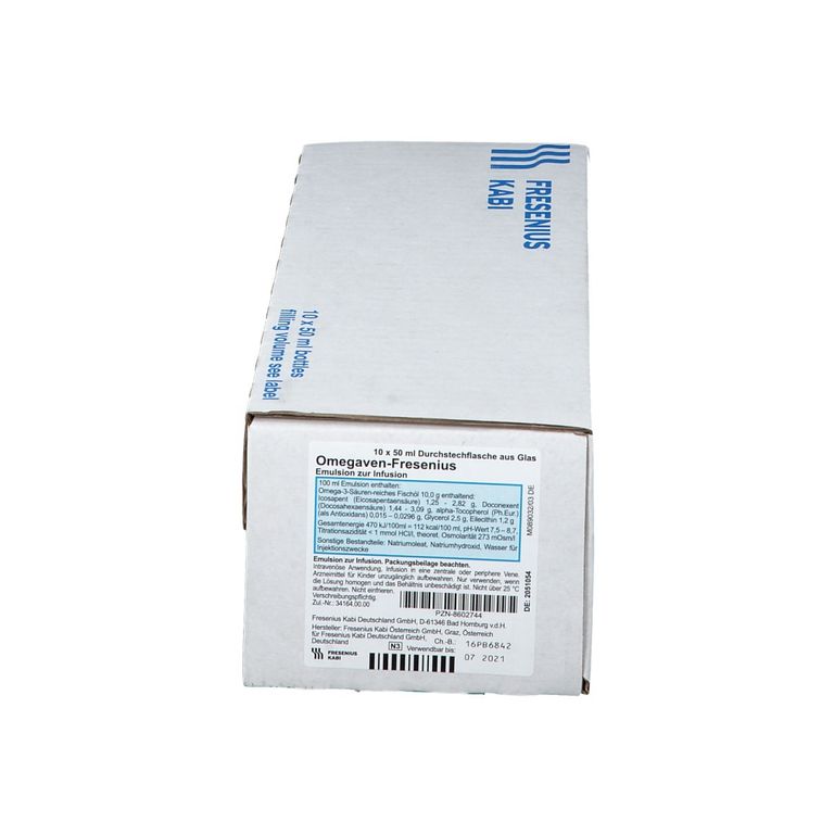 Omegaven Fresenius 10x50 ml mit dem E-Rezept kaufen - Shop Apotheke