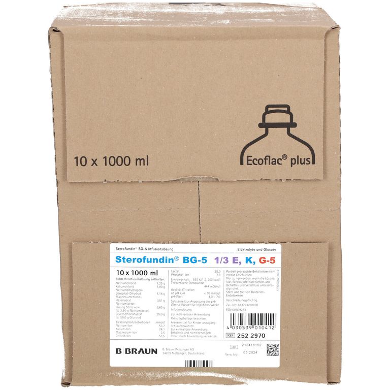 Sterofundin® BG-5 10x1000 ml mit dem E-Rezept kaufen - Shop Apotheke