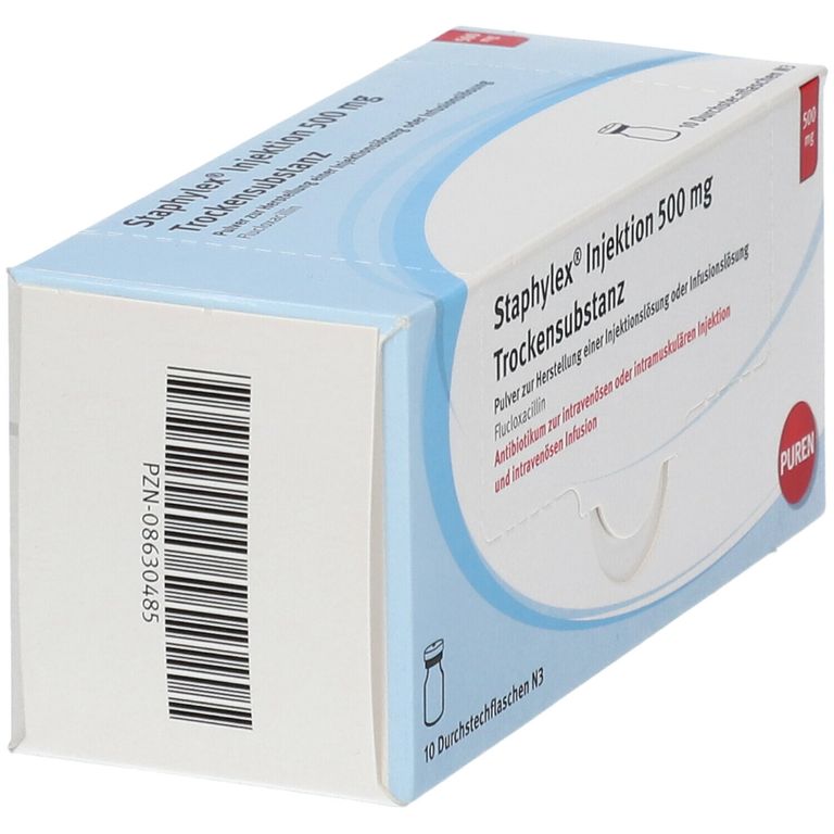 Staphylex® Injektion 500 mg 10 St mit dem E-Rezept kaufen - Shop Apotheke