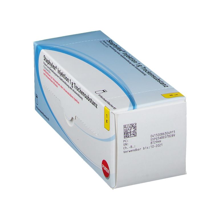 Staphylex® Injektion 1 g 10 St mit dem E-Rezept kaufen - Shop Apotheke