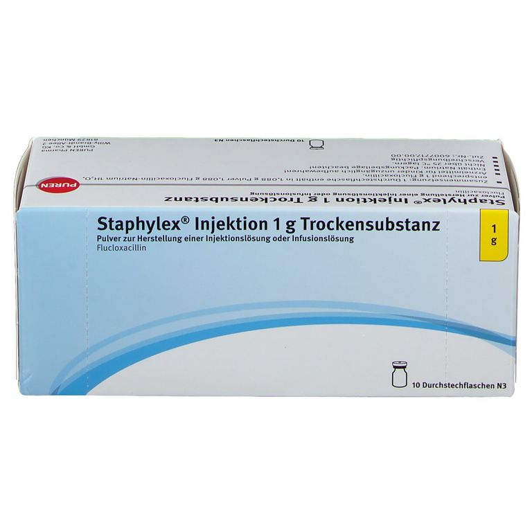 Staphylex® Injektion 1 g 10 St mit dem E-Rezept kaufen - Shop Apotheke