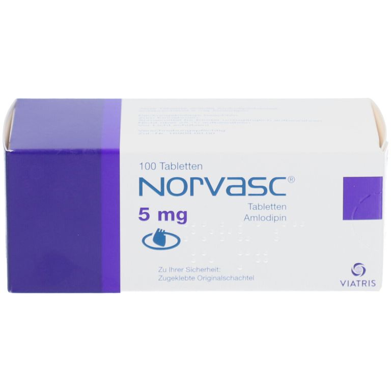 Norvasc® 5 mg 100 St mit dem E-Rezept kaufen - Shop Apotheke