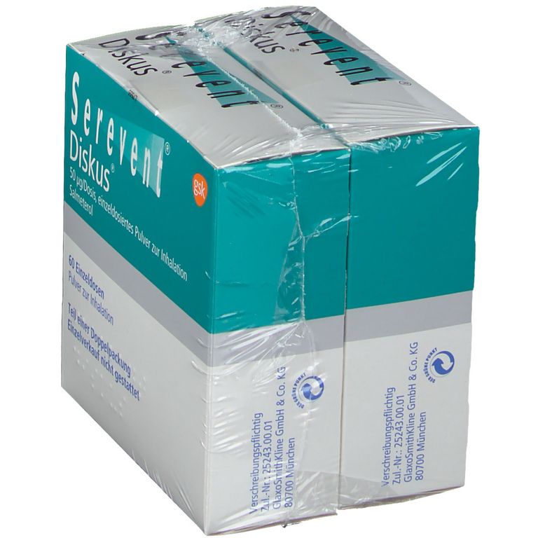 Serevent® Diskus® 50 µg/Dosis 2 St mit dem E-Rezept kaufen - Shop Apotheke