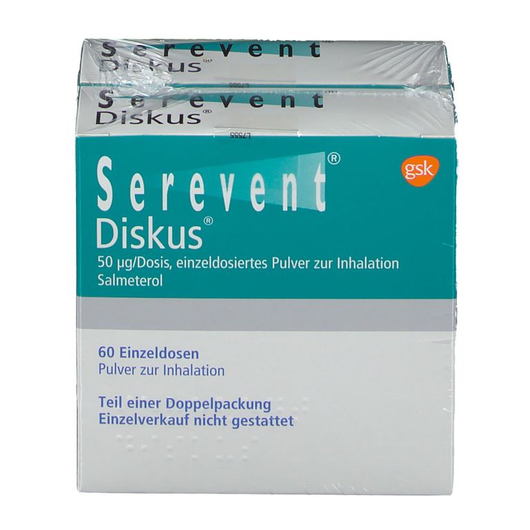 Serevent® Diskus® 50 µg/Dosis 2 St mit dem E-Rezept kaufen - Shop Apotheke