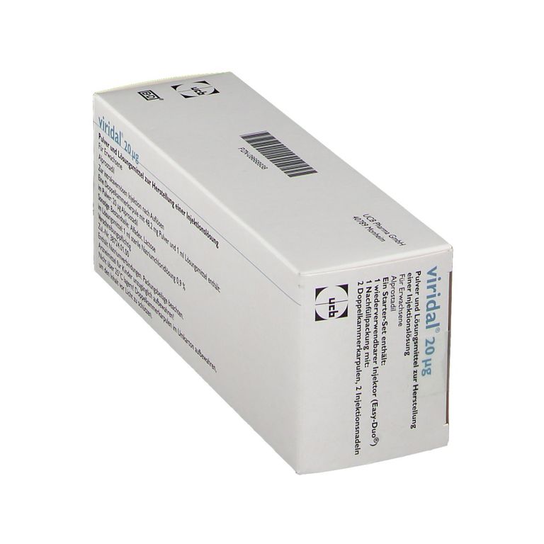 Viridal 20 mcg Starter Set Applik.+ 2 Karpulen 1 St mit dem E-Rezept ...
