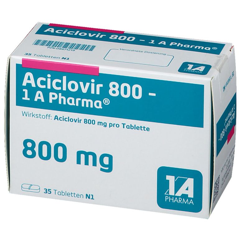 Aciclovir 800 1A Pharma® 35 St mit dem E-Rezept kaufen - Shop Apotheke