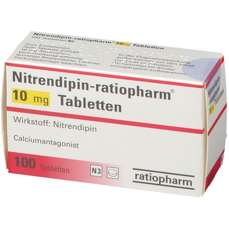 Nitrendipin-ratiopharm® 10 mg 100 St mit dem E-Rezept kaufen - Shop ...